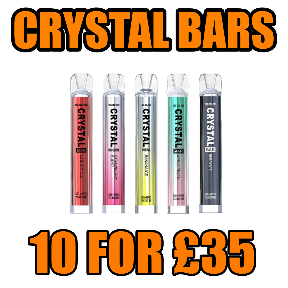 SKE Crystal Bar Disposable 10 for £35 – eJuicey & Wholesale Coils