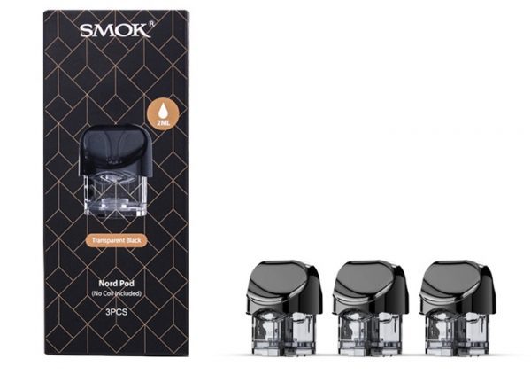 SMOK NORD PODS Transparent Black - Sleek Refillable Cartridge for Enha ...