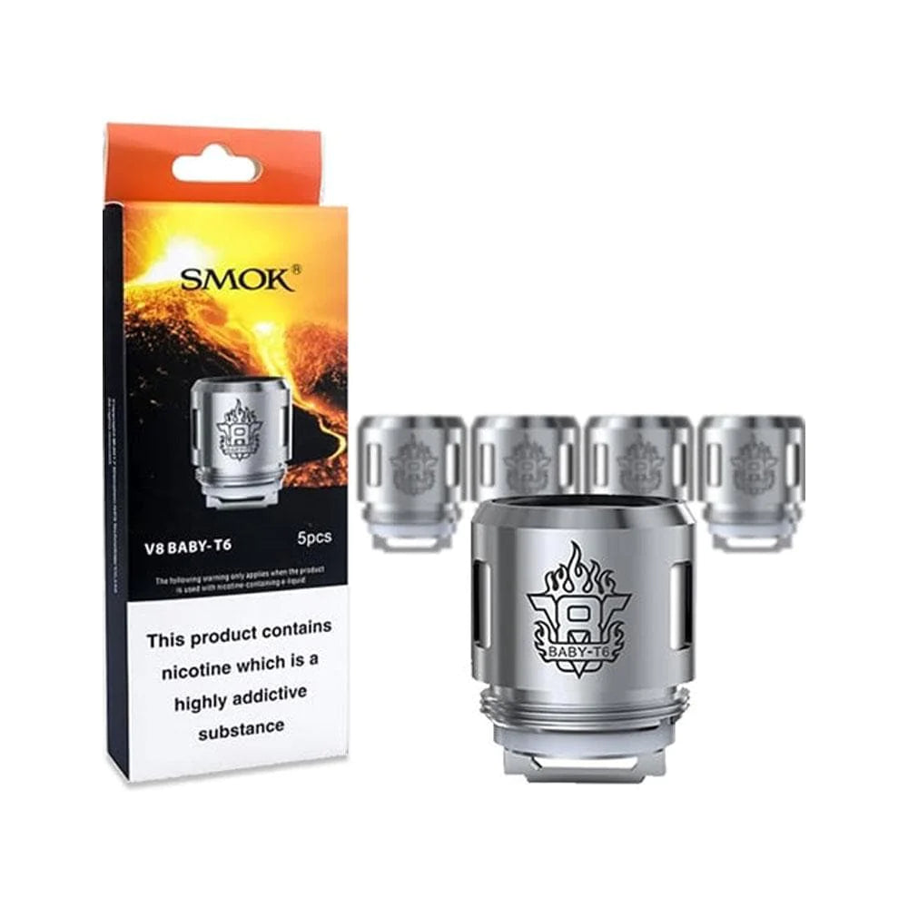 SMOK TFV8 Baby T6 Coils - High-Performance Sextuple Replacement Coils ...